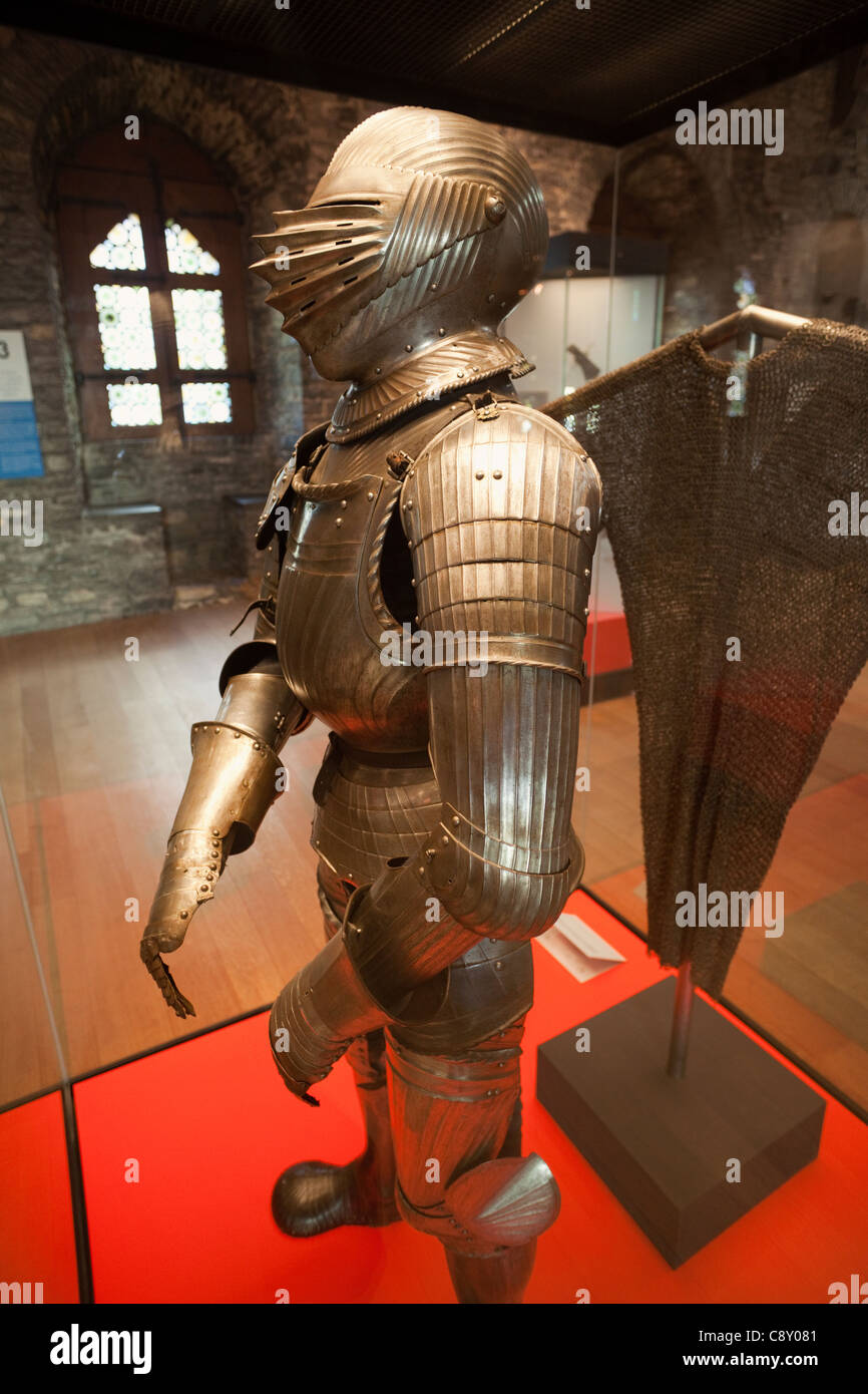 Belgium, Ghent, Gravensteen Castle, Armour Display Stock Photo - Alamy