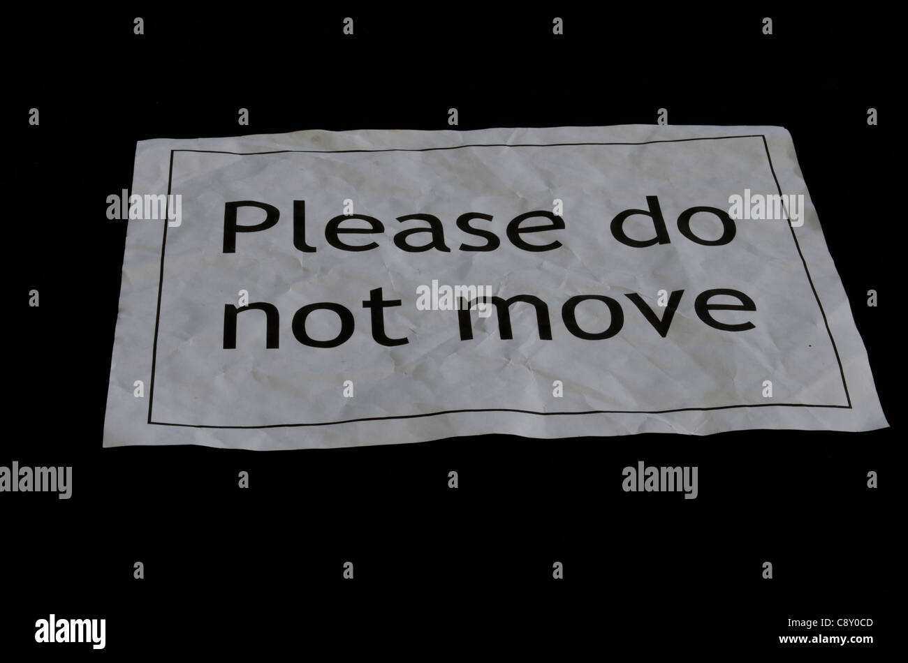 Please do not move Stock Photo - Alamy