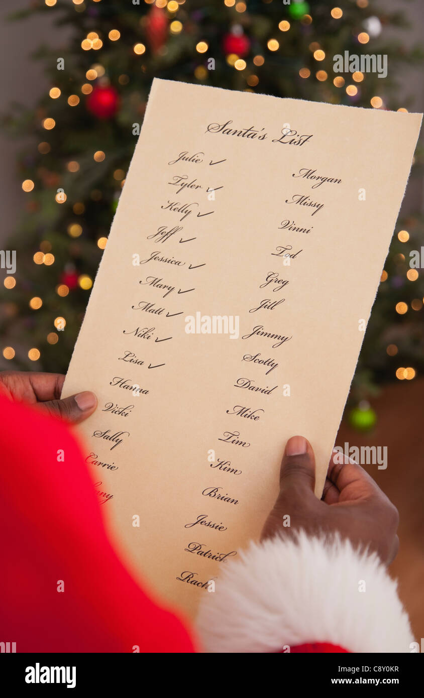 Santas naughty or nice list hi-res stock photography and images - Alamy