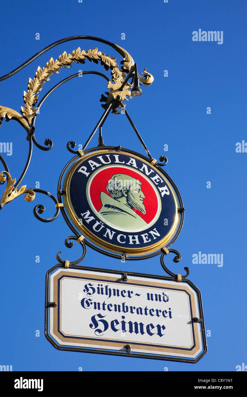 Germany, Bavaria, Munich, Pub Signs Stock Photo - Alamy
