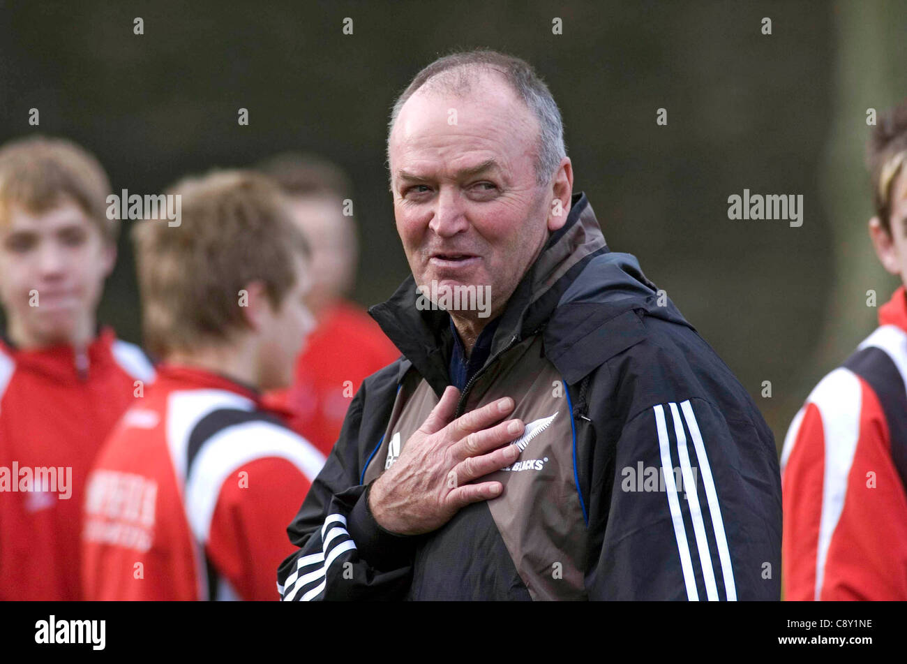 New Zealand All Blacks rugby team head coach Graham Henry. Editorial ...