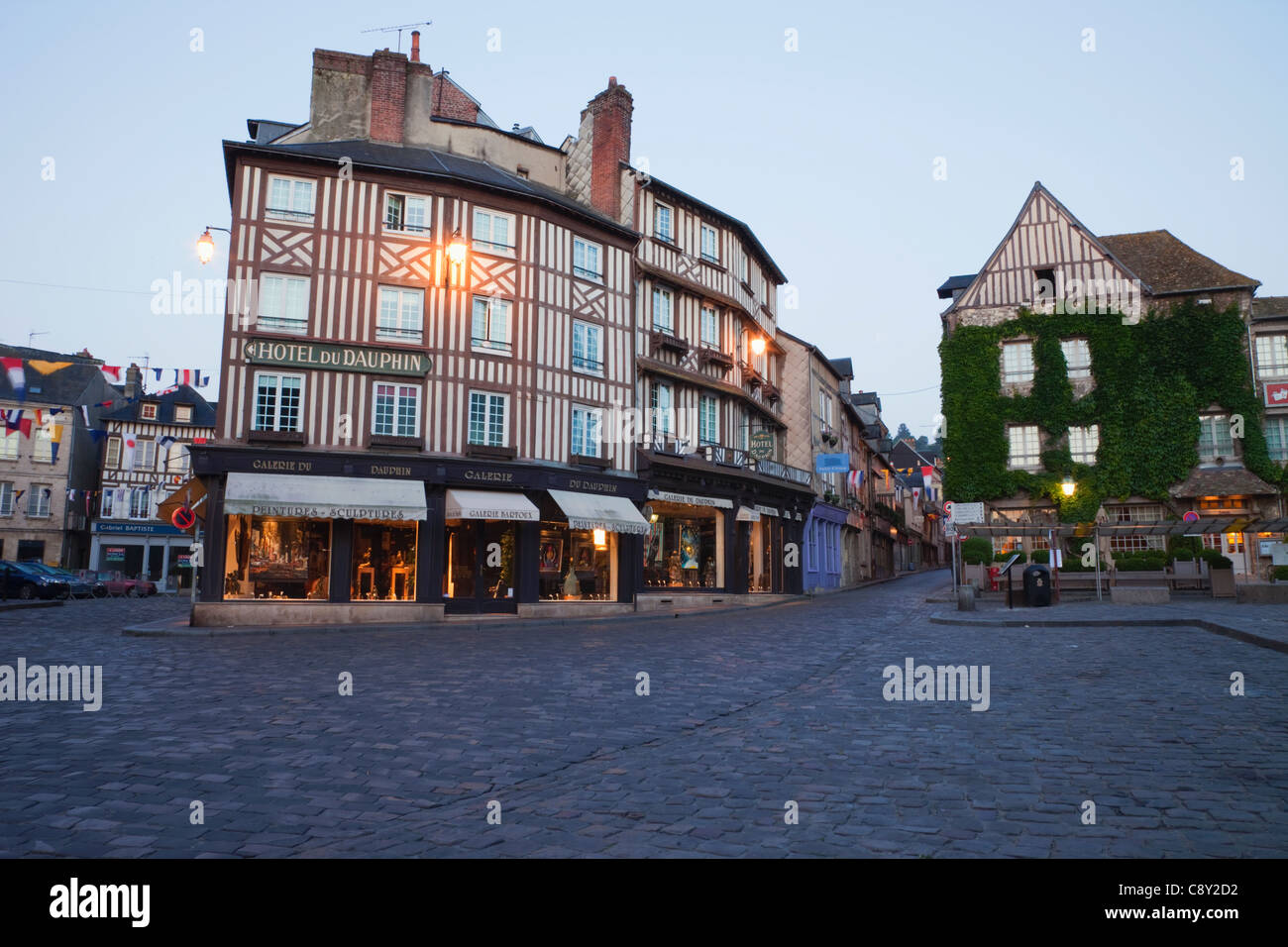 Honfleur street scene hi-res stock photography and images - Alamy