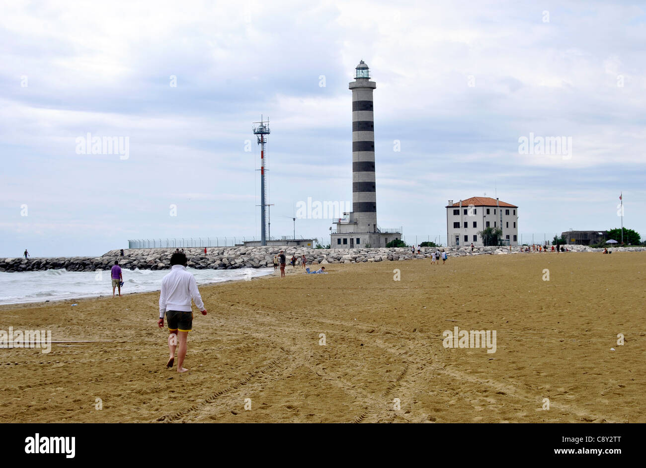 beautiful lighthouse in Italy Stock Photo - Alamy