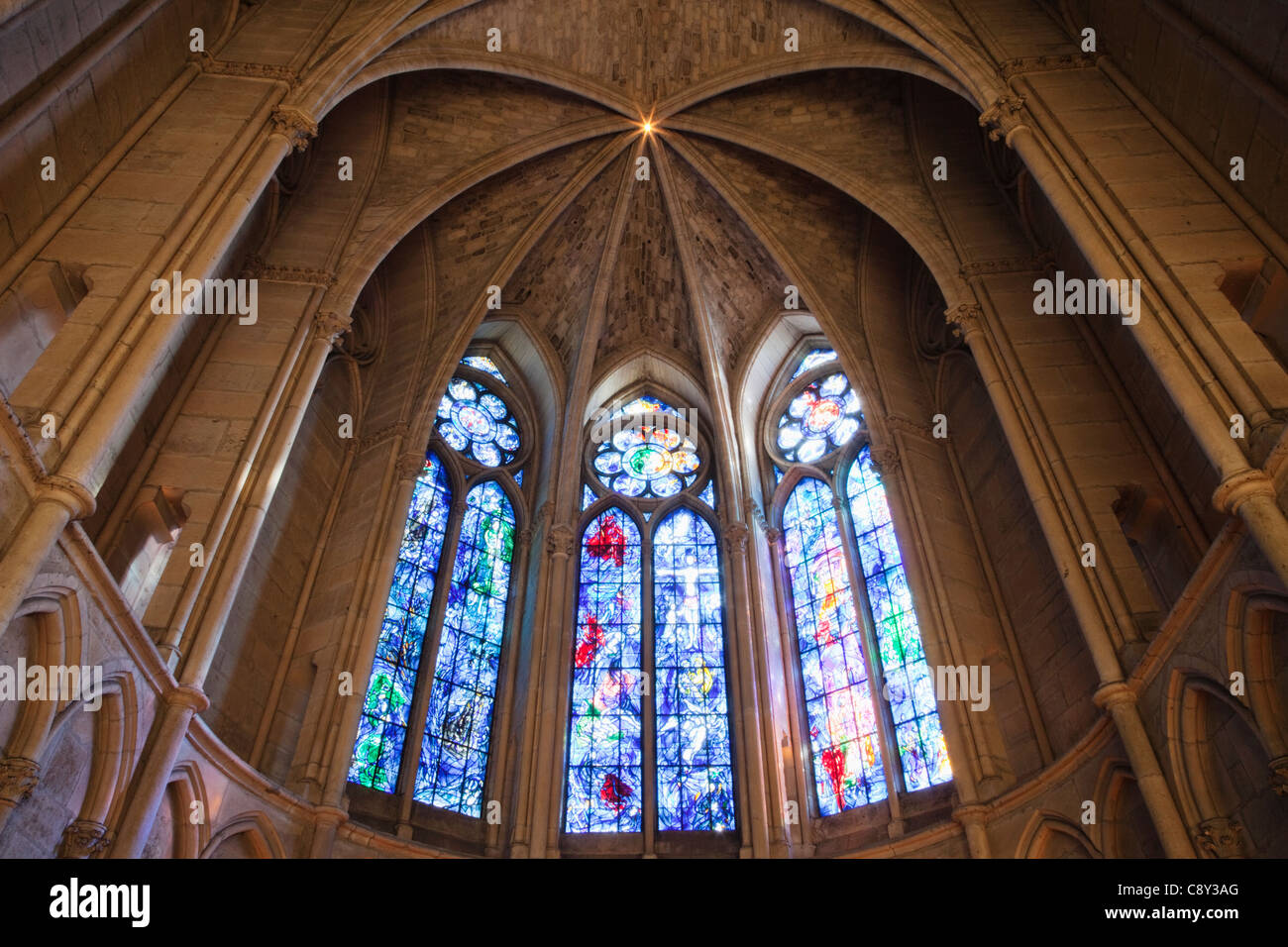 Reims cathedral stained glass marc chagall hi-res stock photography and ...