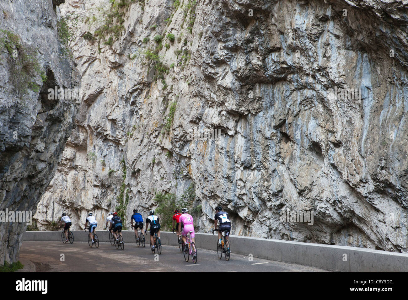 France, Languedoc-Roussillon, Aude, Pyrenees, Quillan, Gorges de St ...