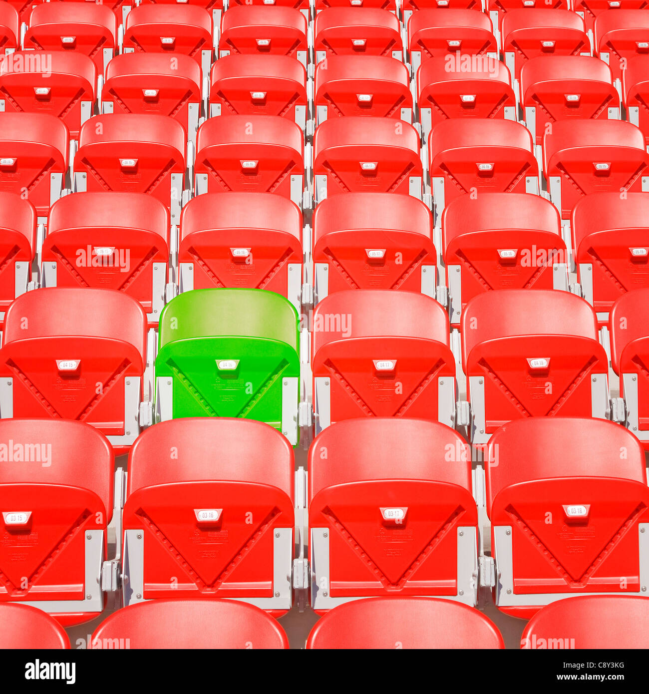Seat unique stadium hi-res stock photography and images - Alamy