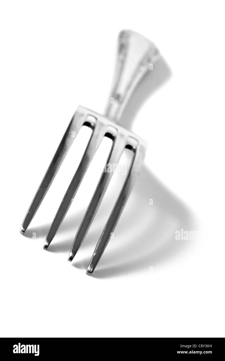 Fork on table reflection Cut Out Stock Images & Pictures - Alamy