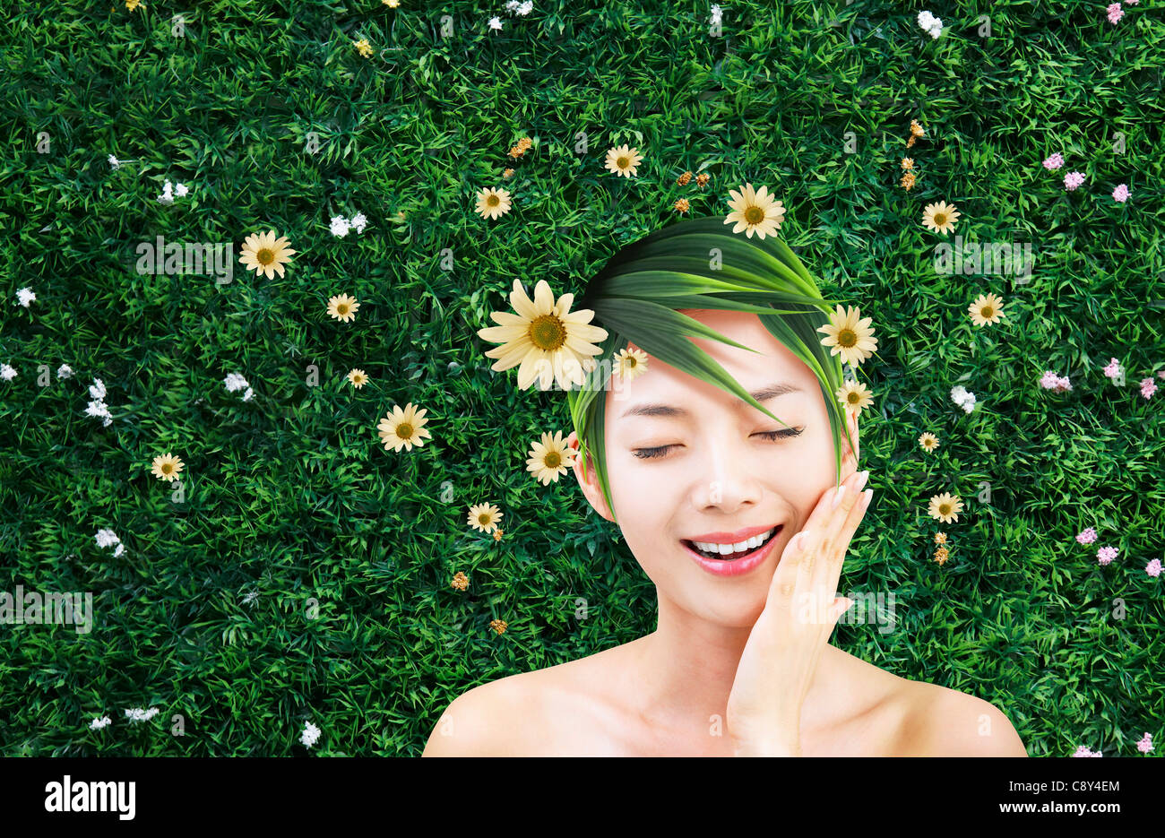 Back of woman's head painting hi-res stock photography and images - Alamy