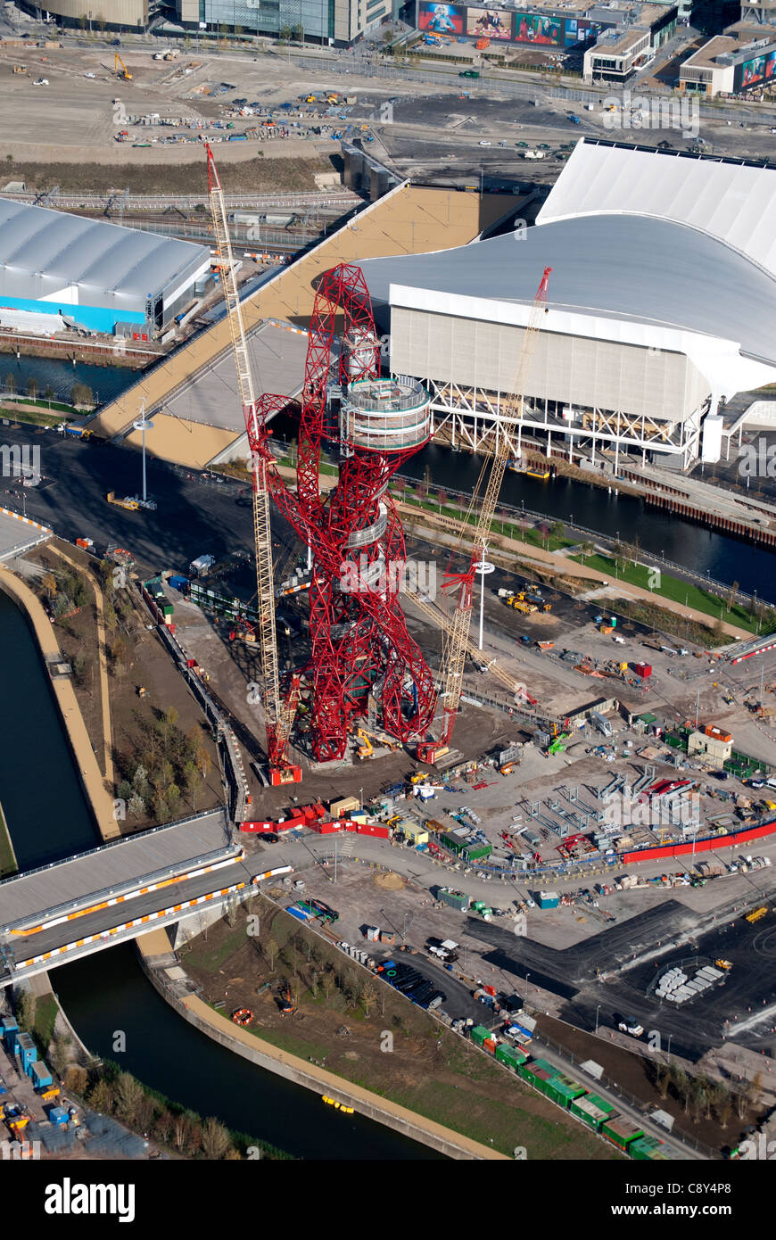 The Arcelor Mittal Orbit Sculpture and The Olympic Stadium and Park for ...