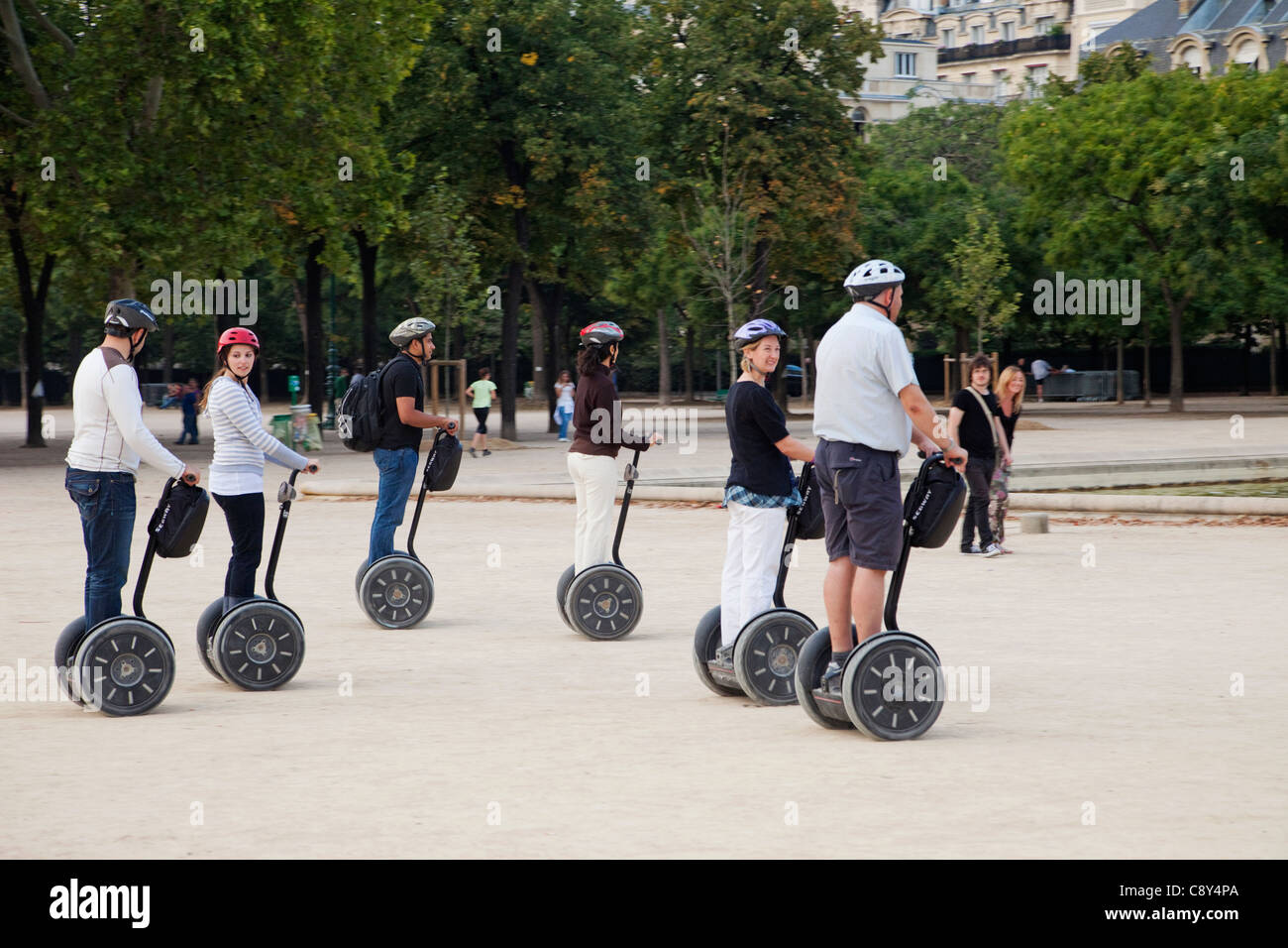 Group of people riding segways hi-res stock photography and images - Alamy