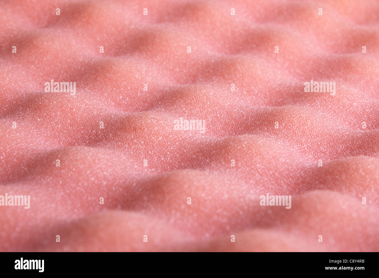 Foam rubber of pink color forms a relief Stock Photo - Alamy