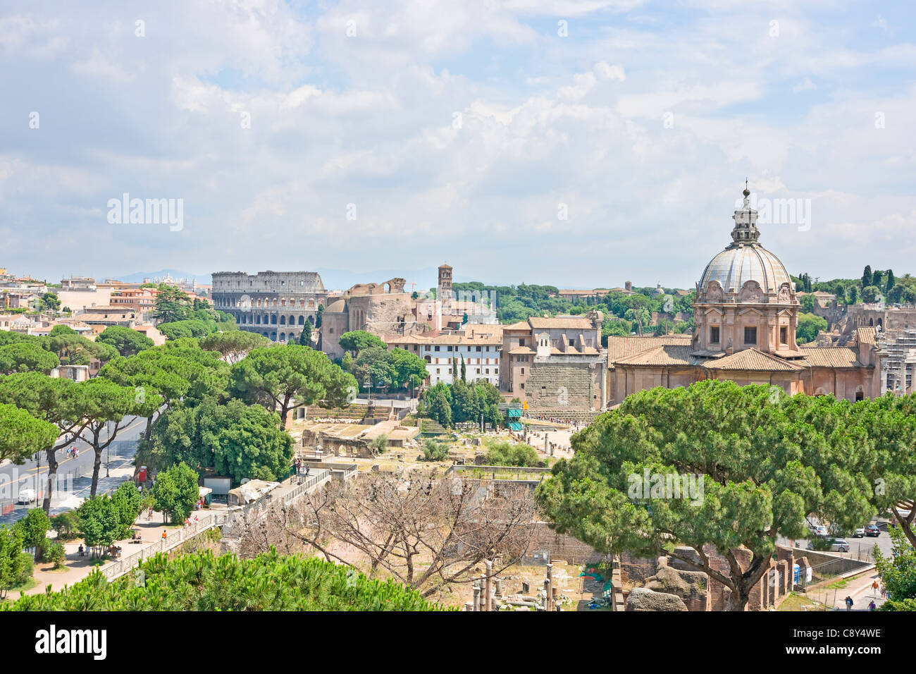 View Over The Forum Romanum High Resolution Stock Photography and ...