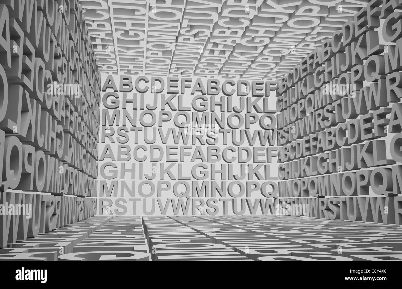 Western alphabet Black and White Stock Photos & Images - Alamy