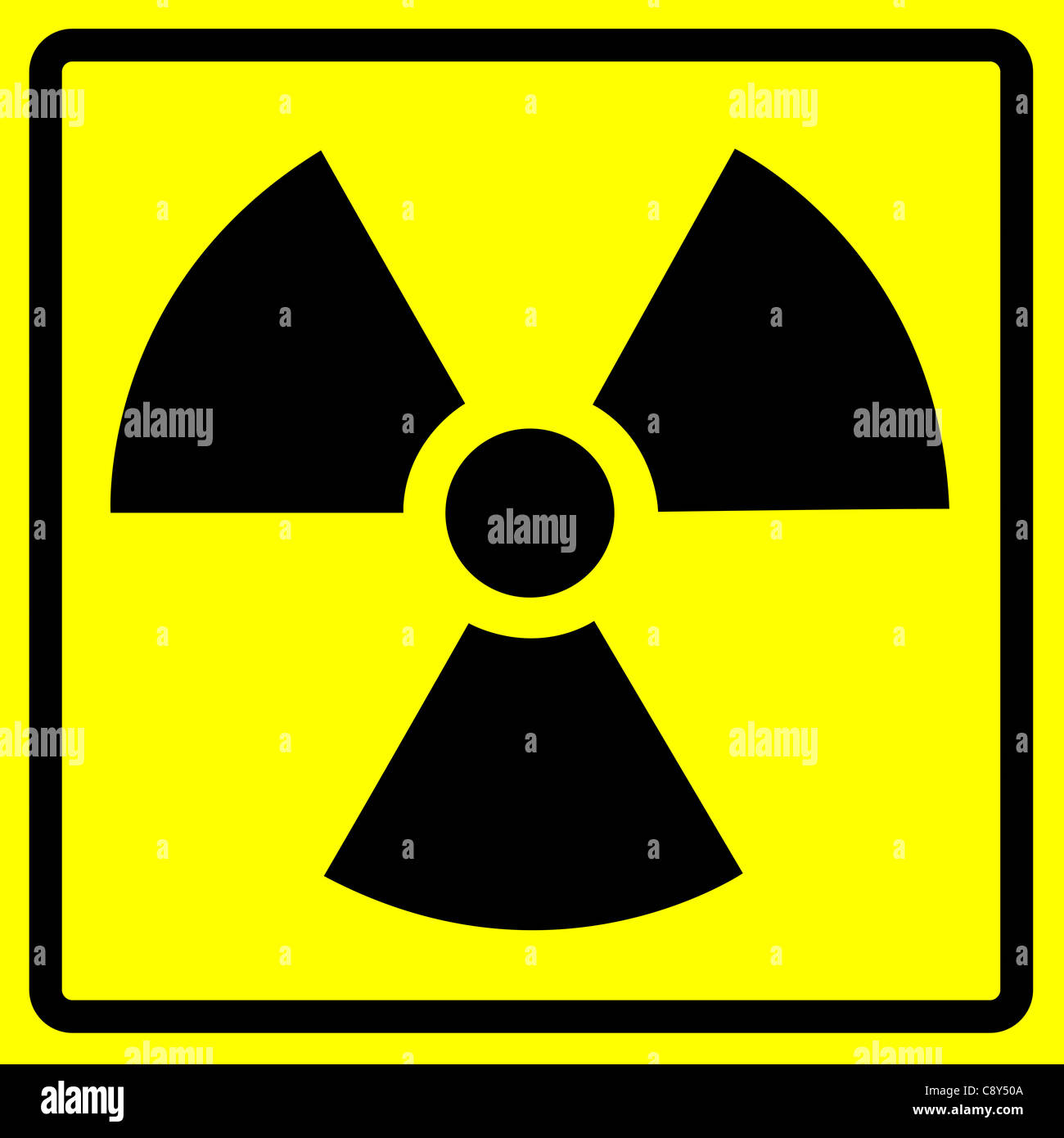 Radioactive area sign Stock Photo - Alamy