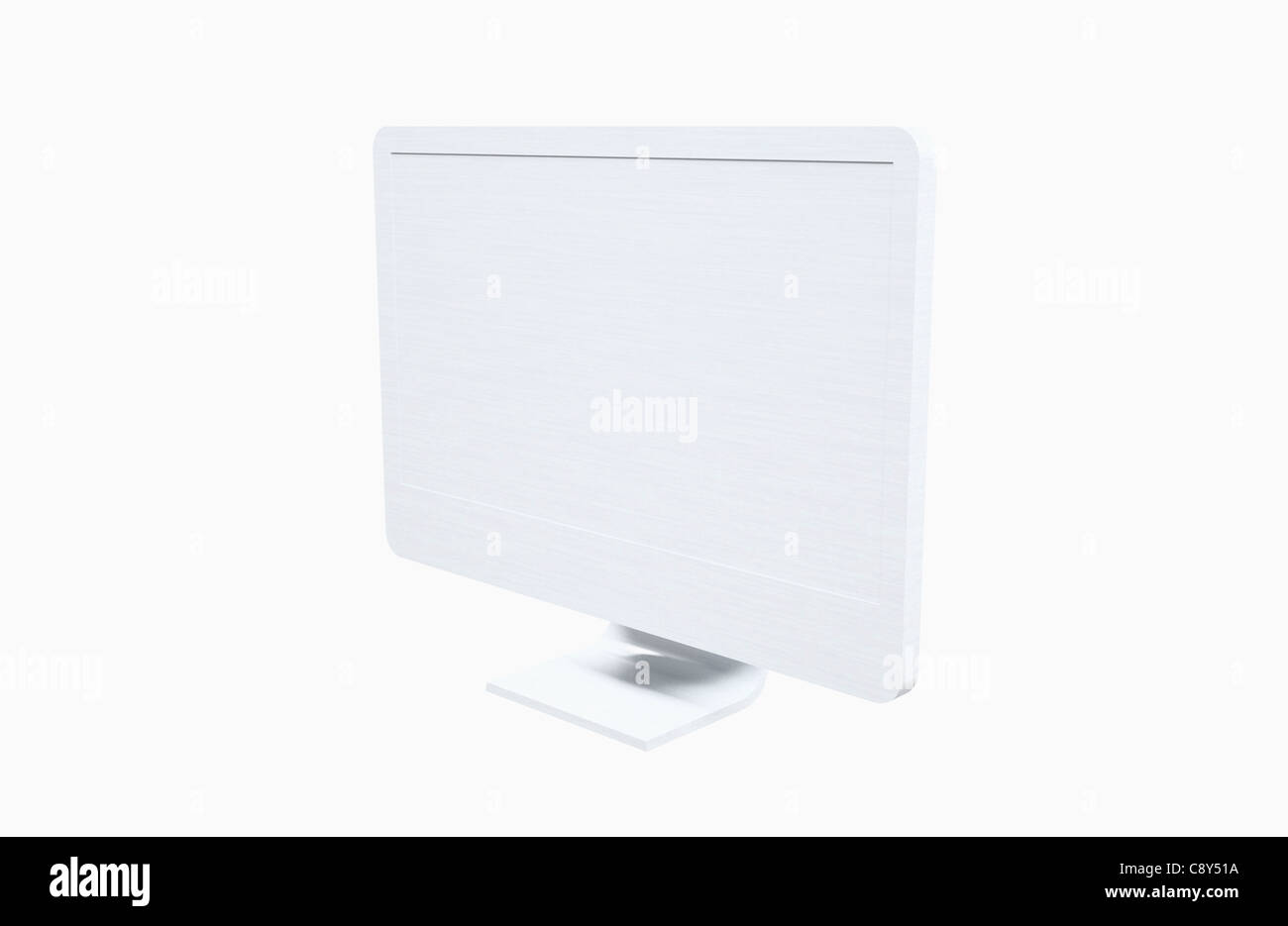 Computer Monitor Covered In White Stock Photo - Alamy