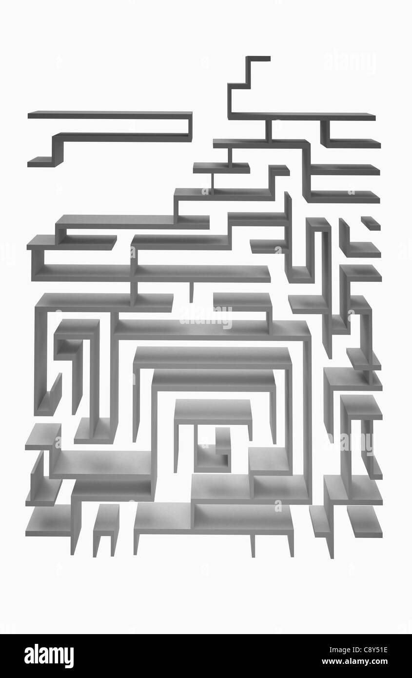 Gray maze hi-res stock photography and images - Alamy