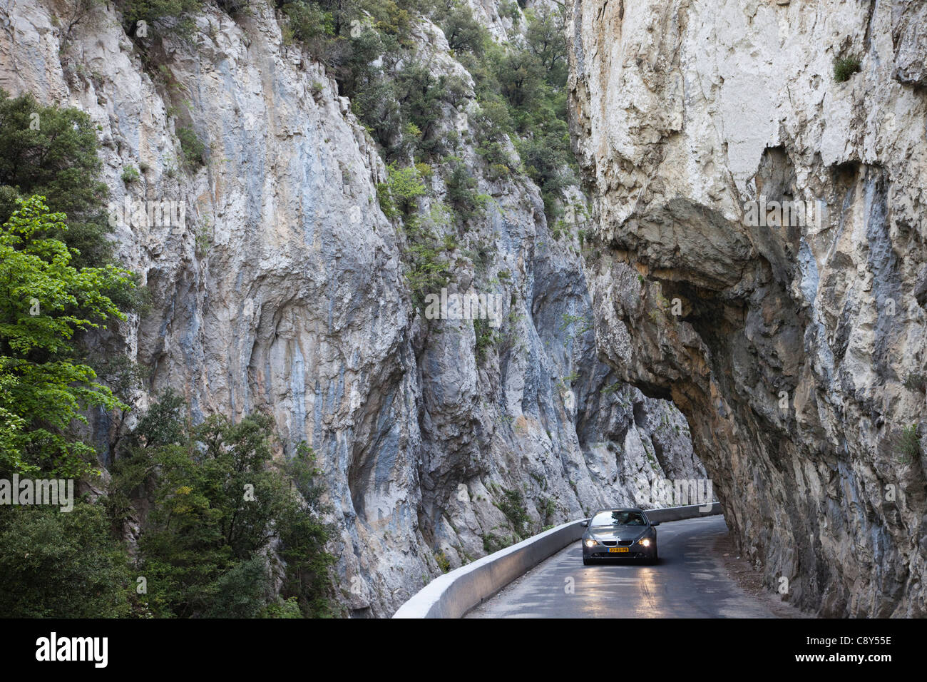 France, Languedoc-Roussillon, Aude, Pyrenees, Quillan, Gorges de St ...