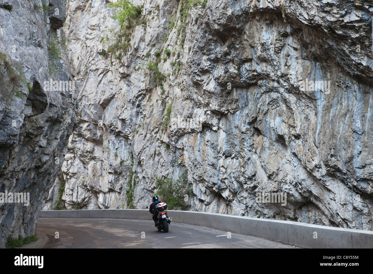 France, Languedoc-Roussillon, Aude, Pyrenees, Quillan, Gorges de St ...