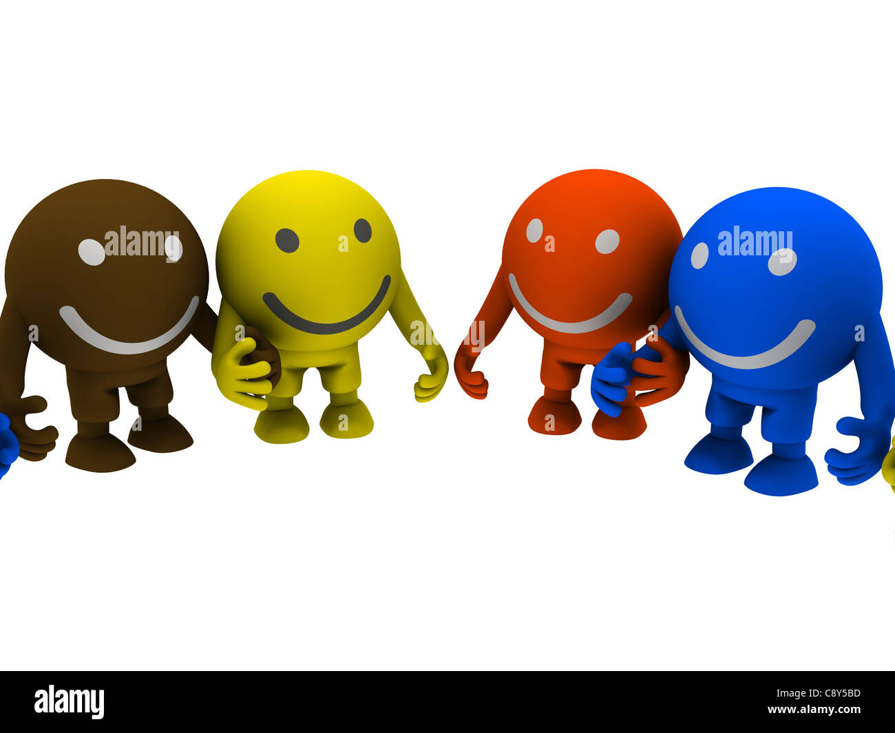 Group of smileys Stock Photo - Alamy