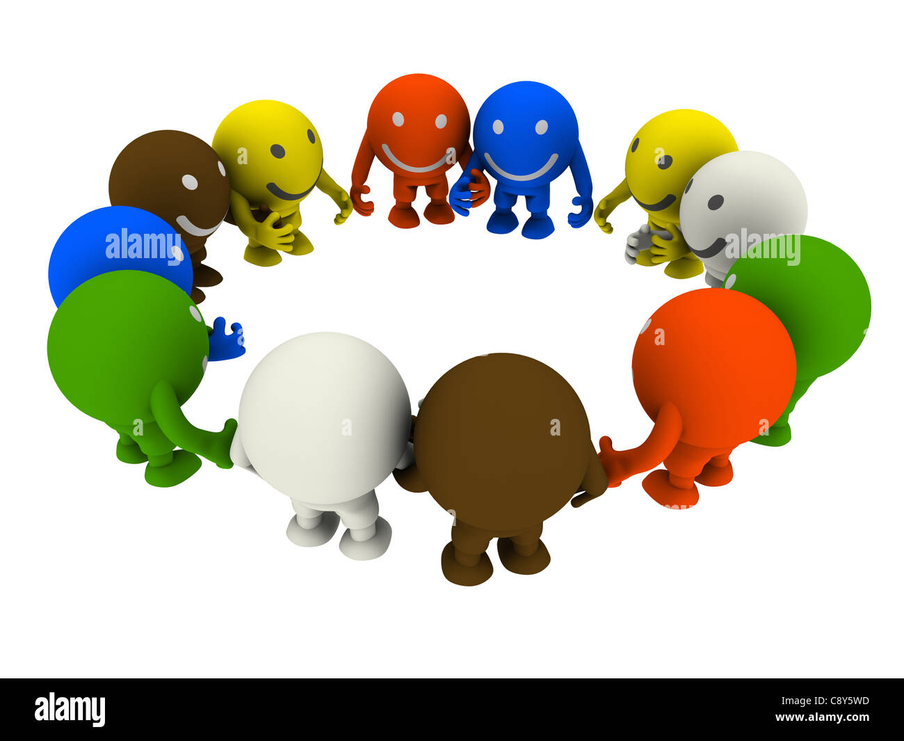 Group of smileys Stock Photo - Alamy