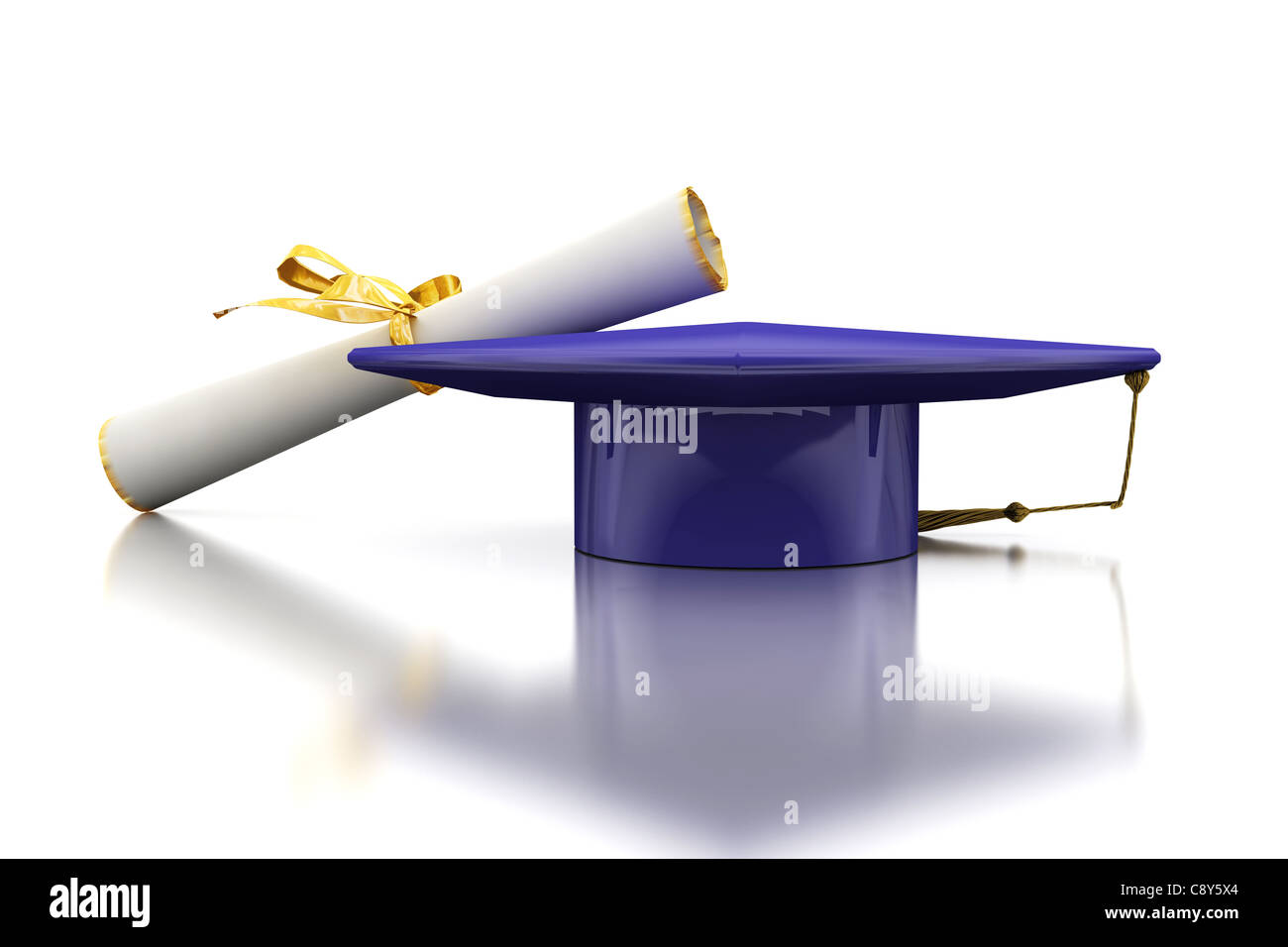 Diploma of a bachelor Stock Photo - Alamy