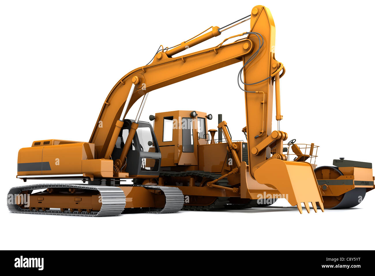 Roadway repair Cut Out Stock Images & Pictures - Alamy