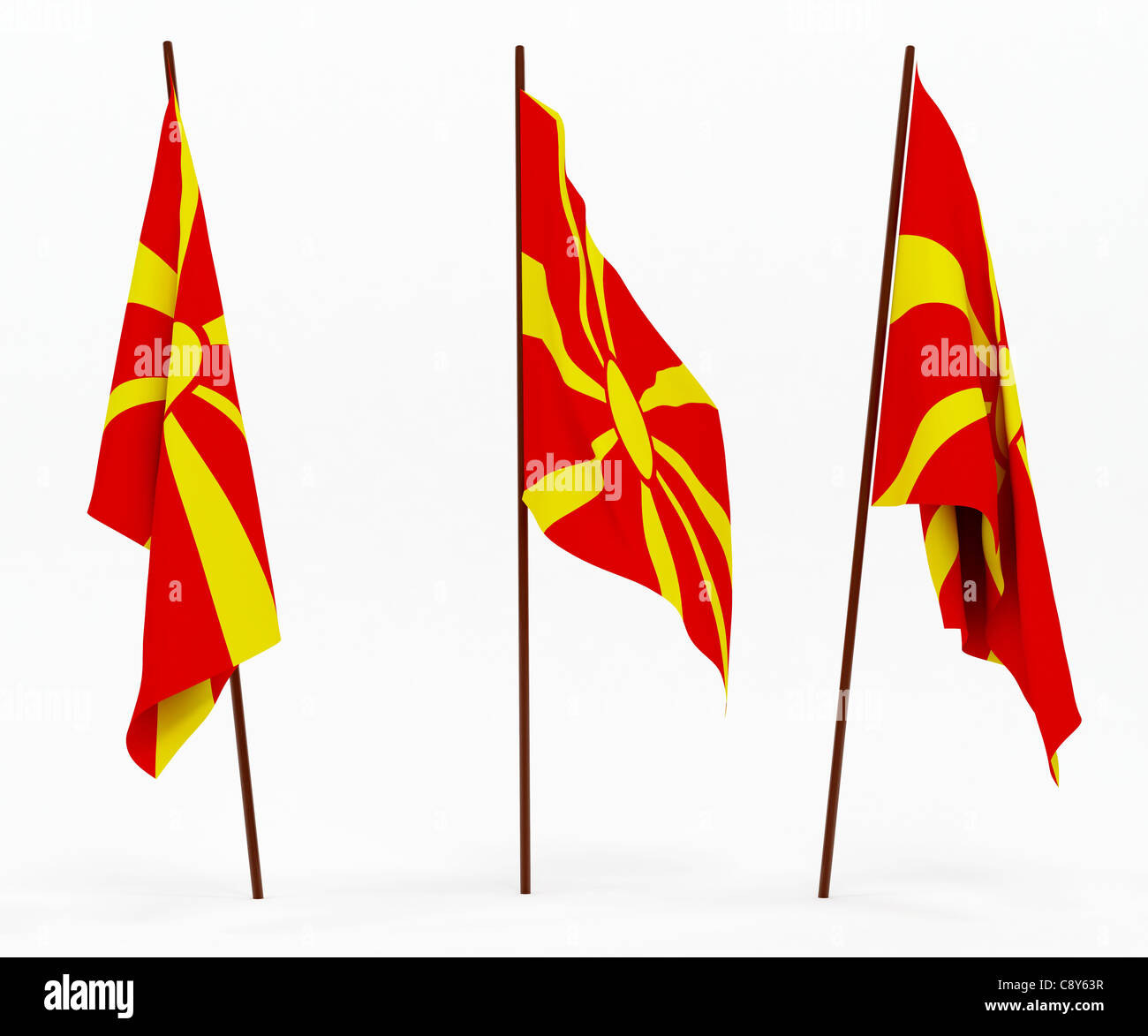 Color guard flag set hi-res stock photography and images - Alamy