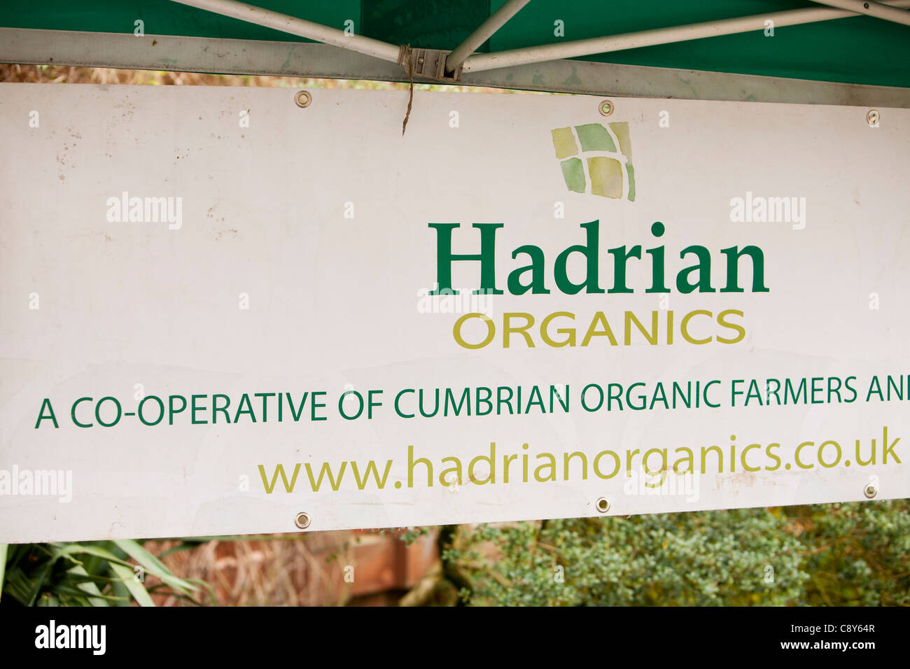 An organic food stand Stock Photo - Alamy