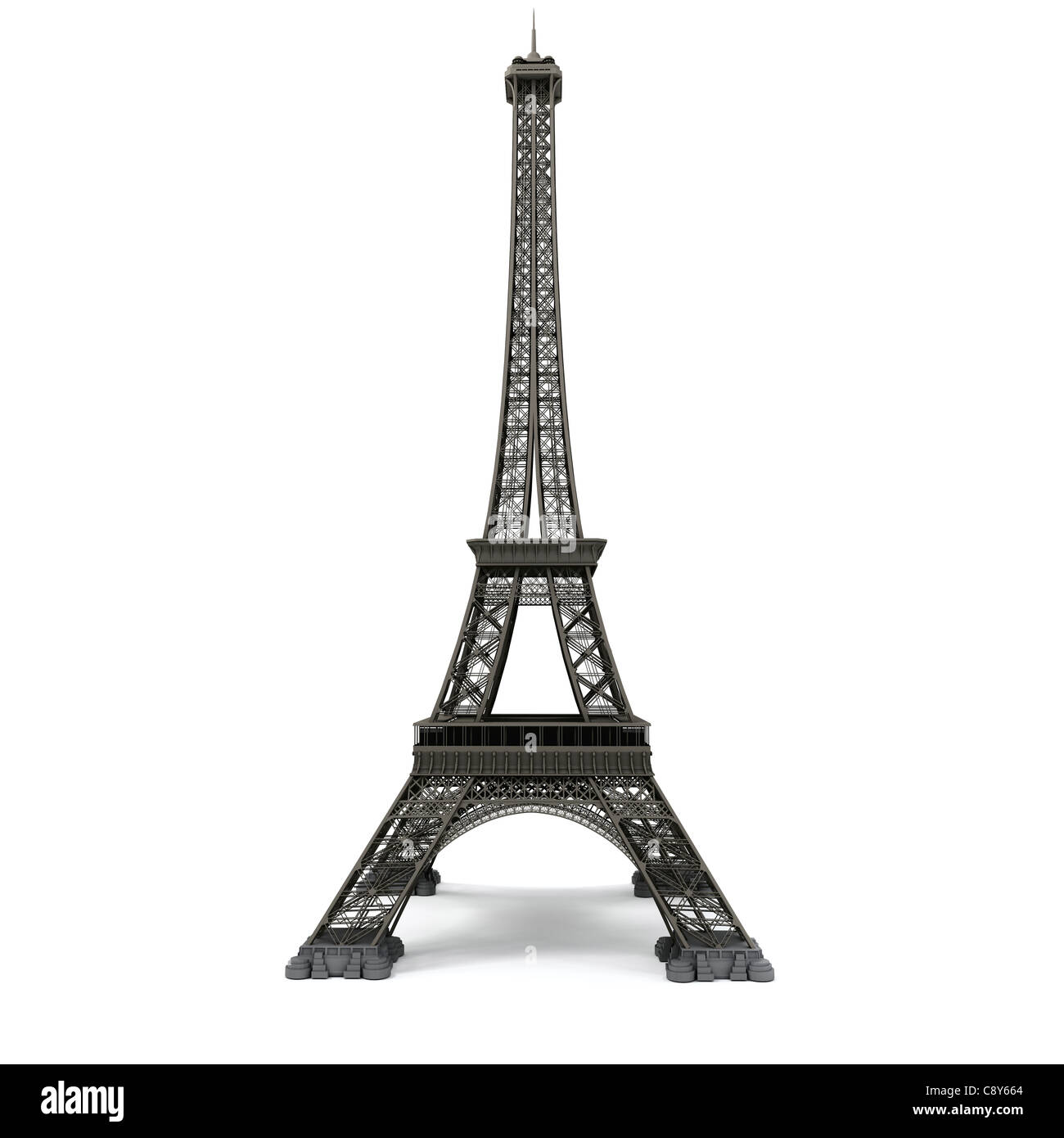 Below the eiffel tower Cut Out Stock Images & Pictures - Alamy