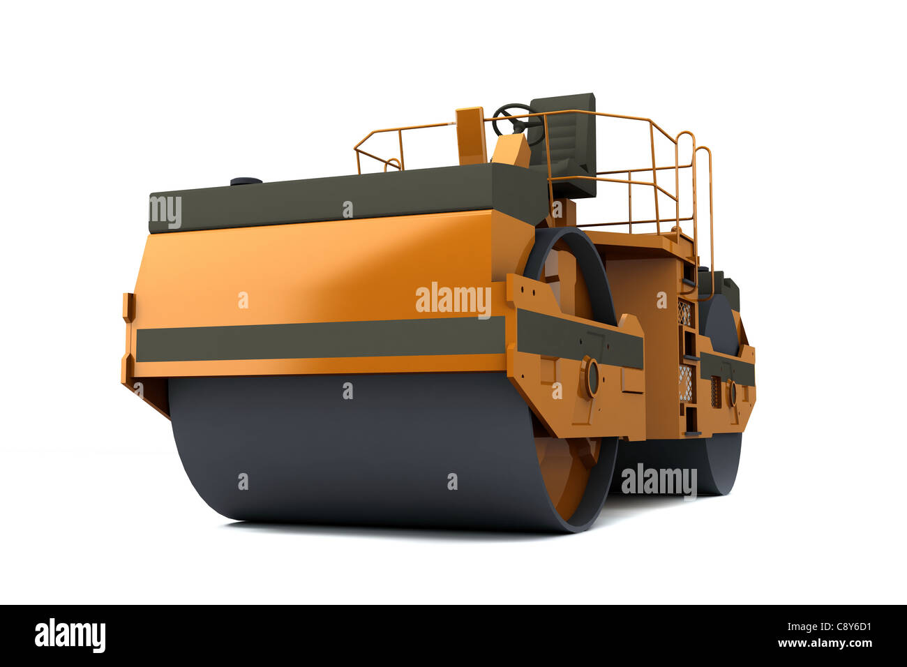 Asphalt paving machine worker Cut Out Stock Images & Pictures - Alamy