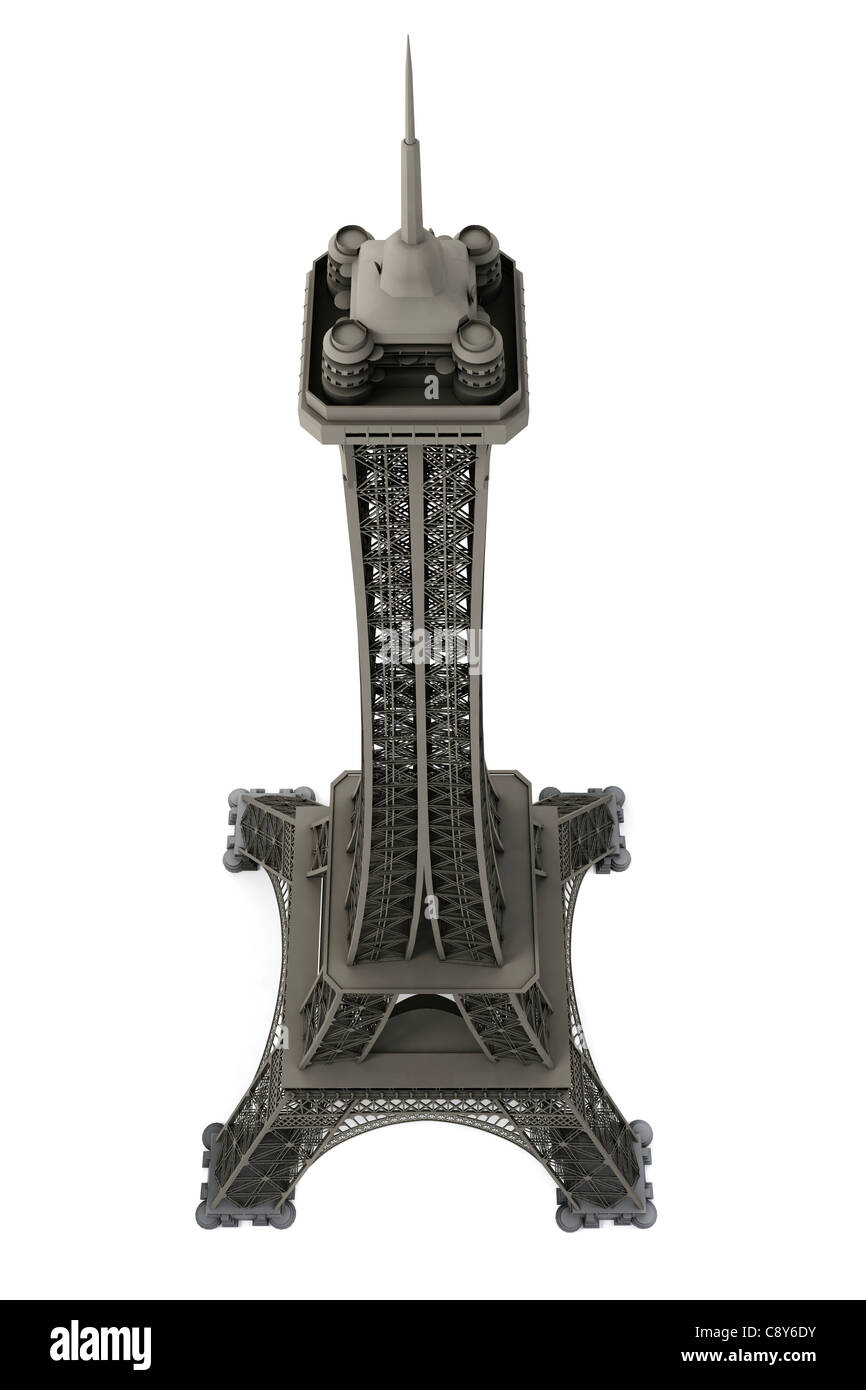 Below the eiffel tower Cut Out Stock Images & Pictures - Alamy