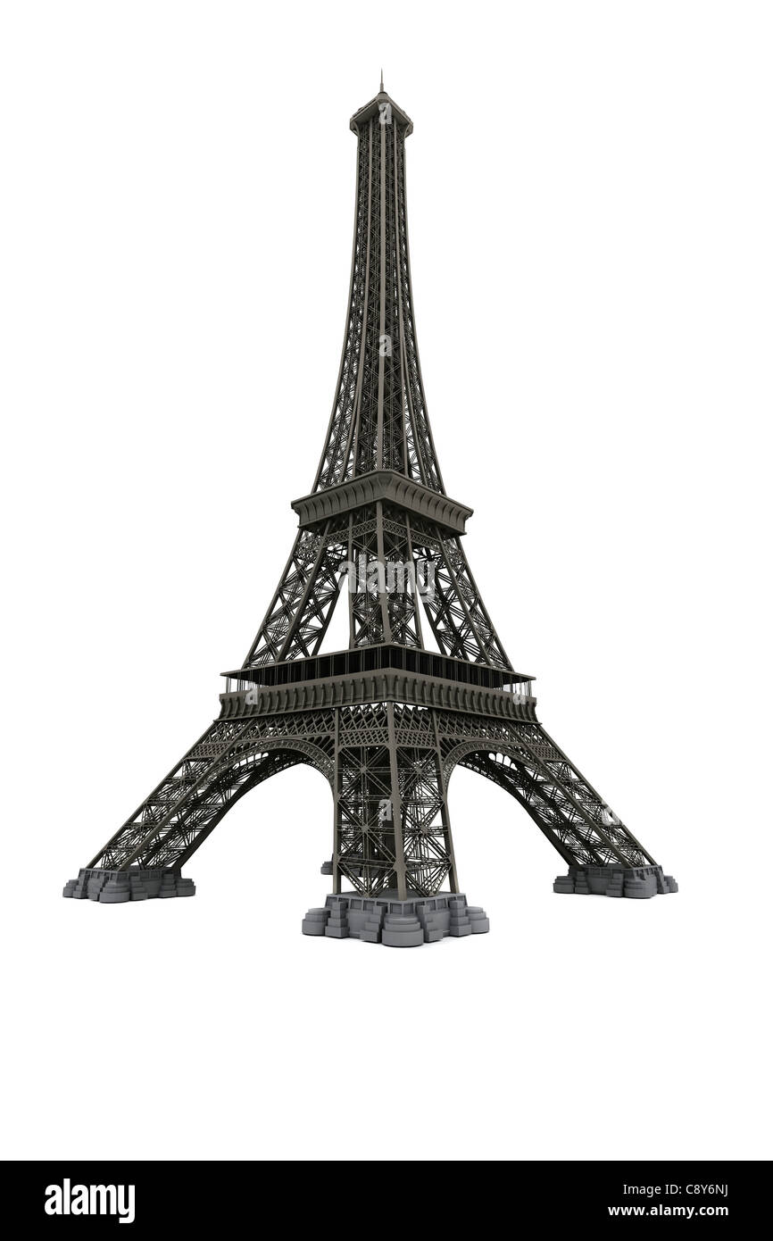 Below the eiffel tower Cut Out Stock Images & Pictures - Alamy