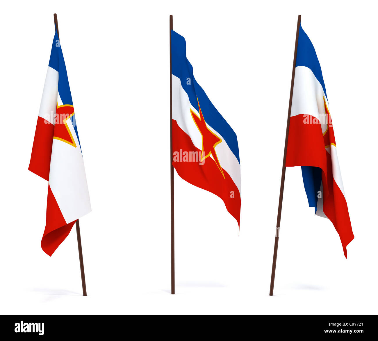 Flag of Yugoslavia Stock Photo - Alamy