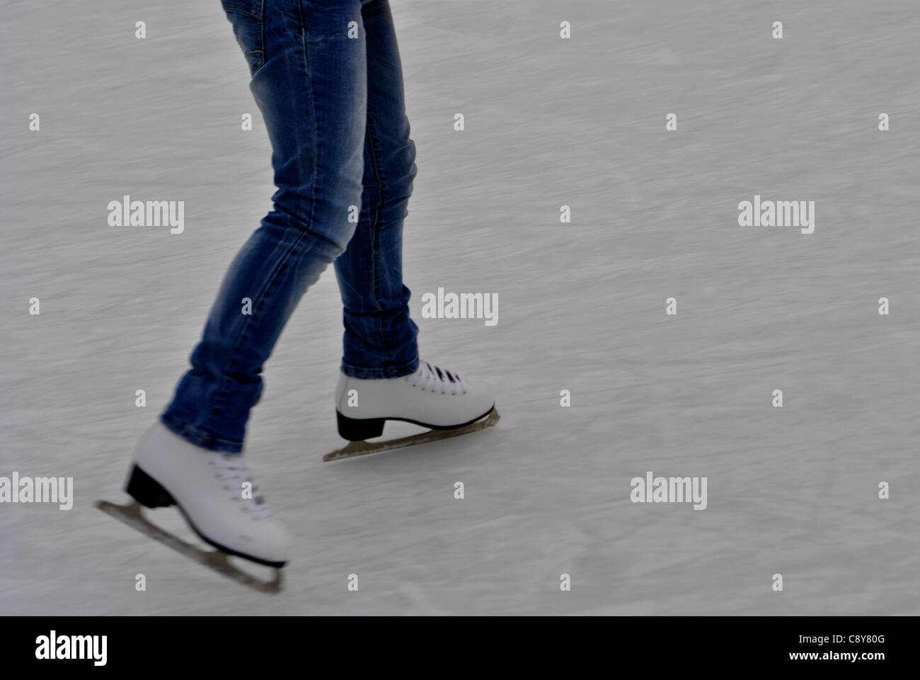 People ice skating Stock Photo - Alamy