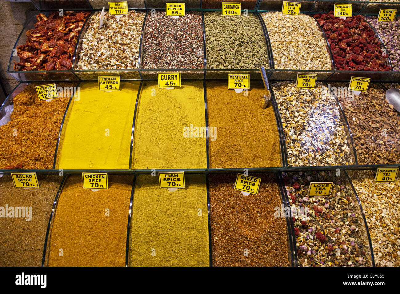Misir Carsisi, spice bazaar, interieur, Istanbul, Turkey , Europe Stock ...
