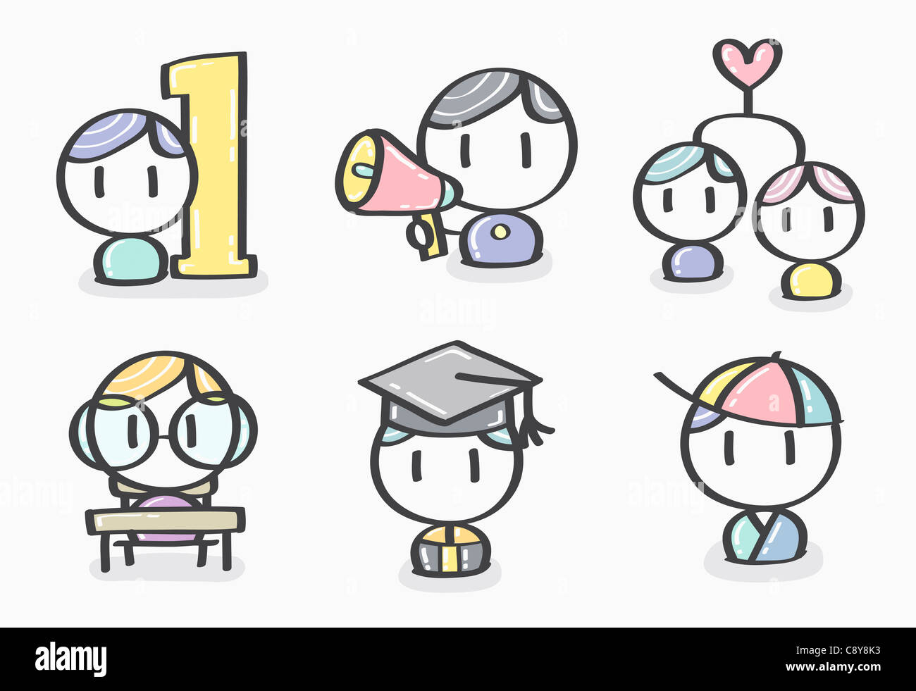 Various types of icons Stock Photo - Alamy