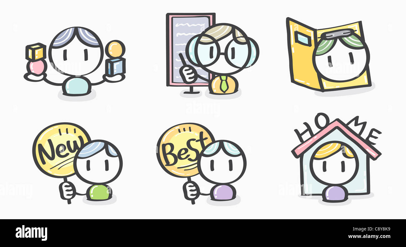 Various types of icons Stock Photo - Alamy