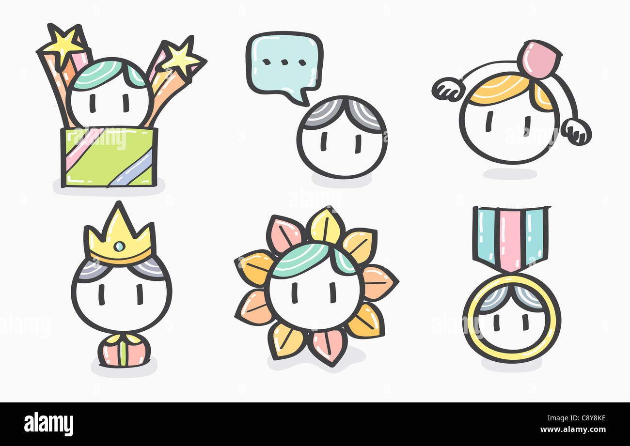 Various types of icons Stock Photo - Alamy