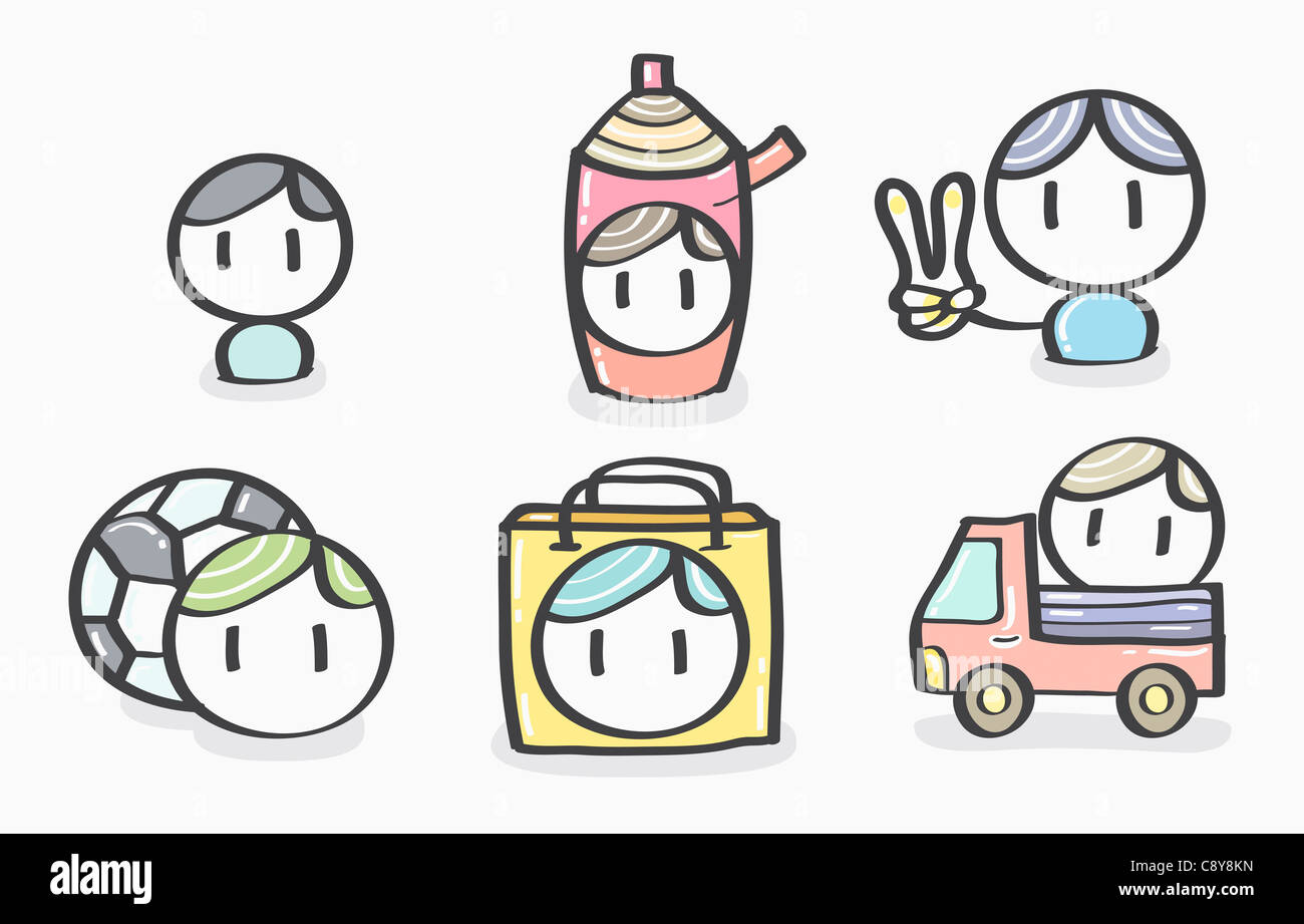 Various types of icons Stock Photo - Alamy