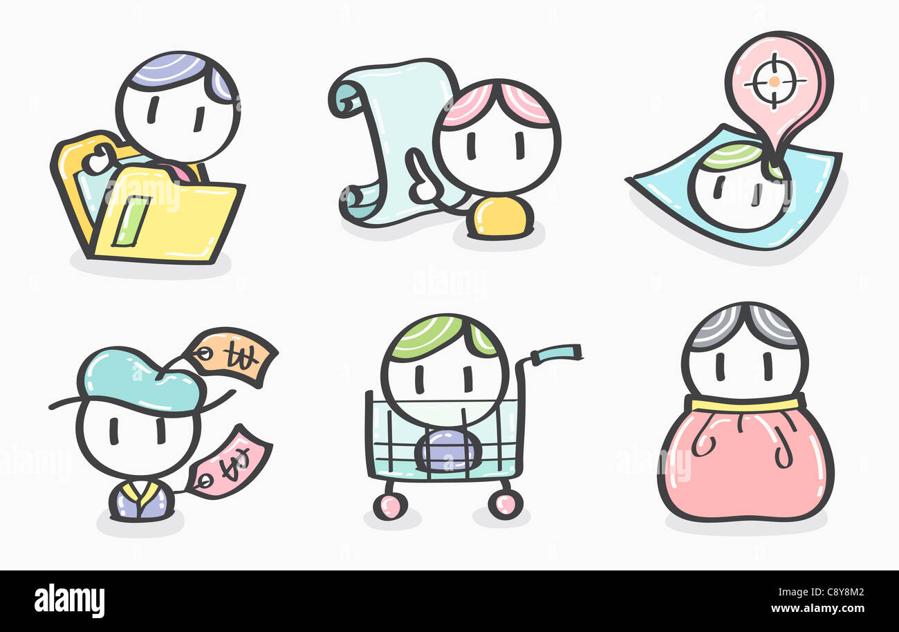 Various types of icons Stock Photo - Alamy