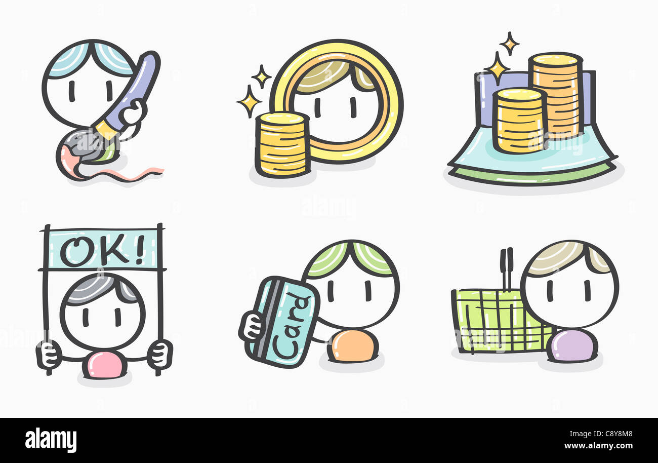 Various types of icons Stock Photo - Alamy