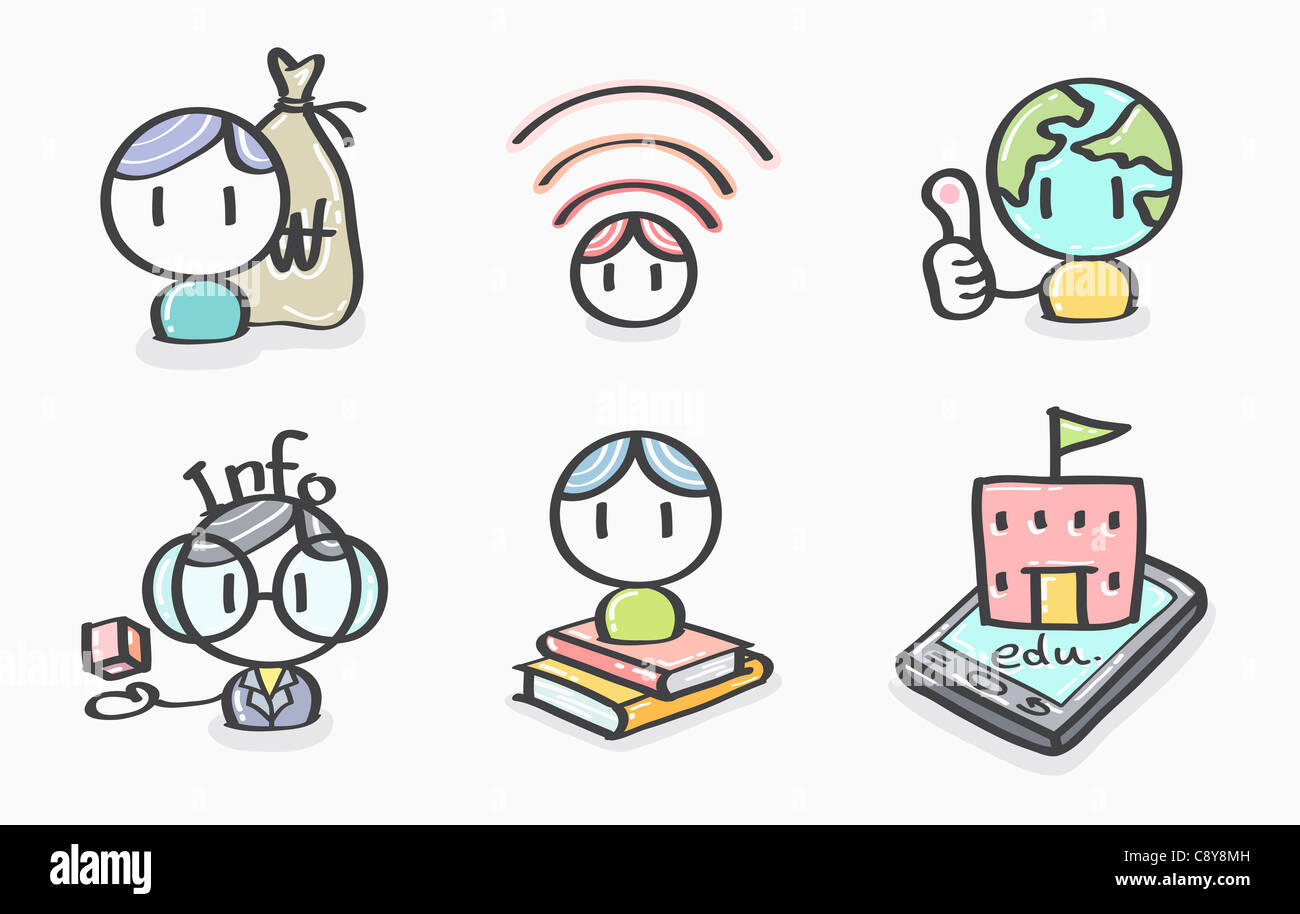 Various types of icons Stock Photo - Alamy