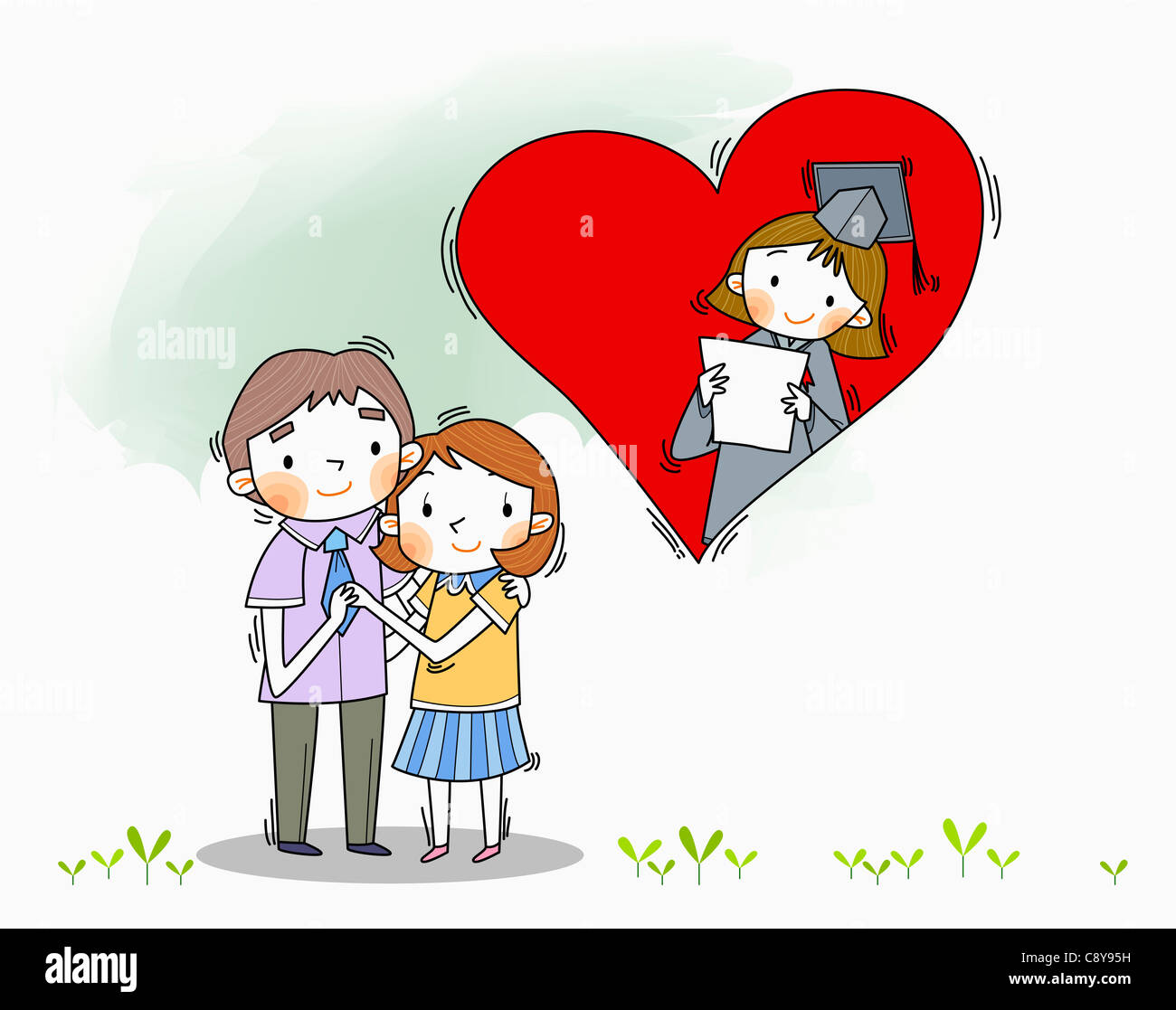 Graduation parents Cut Out Stock Images & Pictures - Alamy