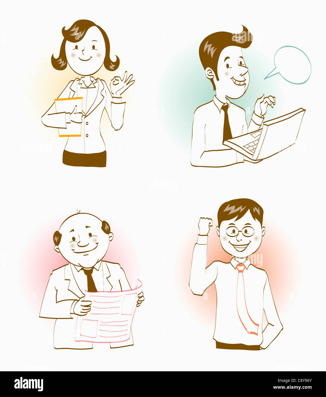 Peoples types Cut Out Stock Images & Pictures - Alamy