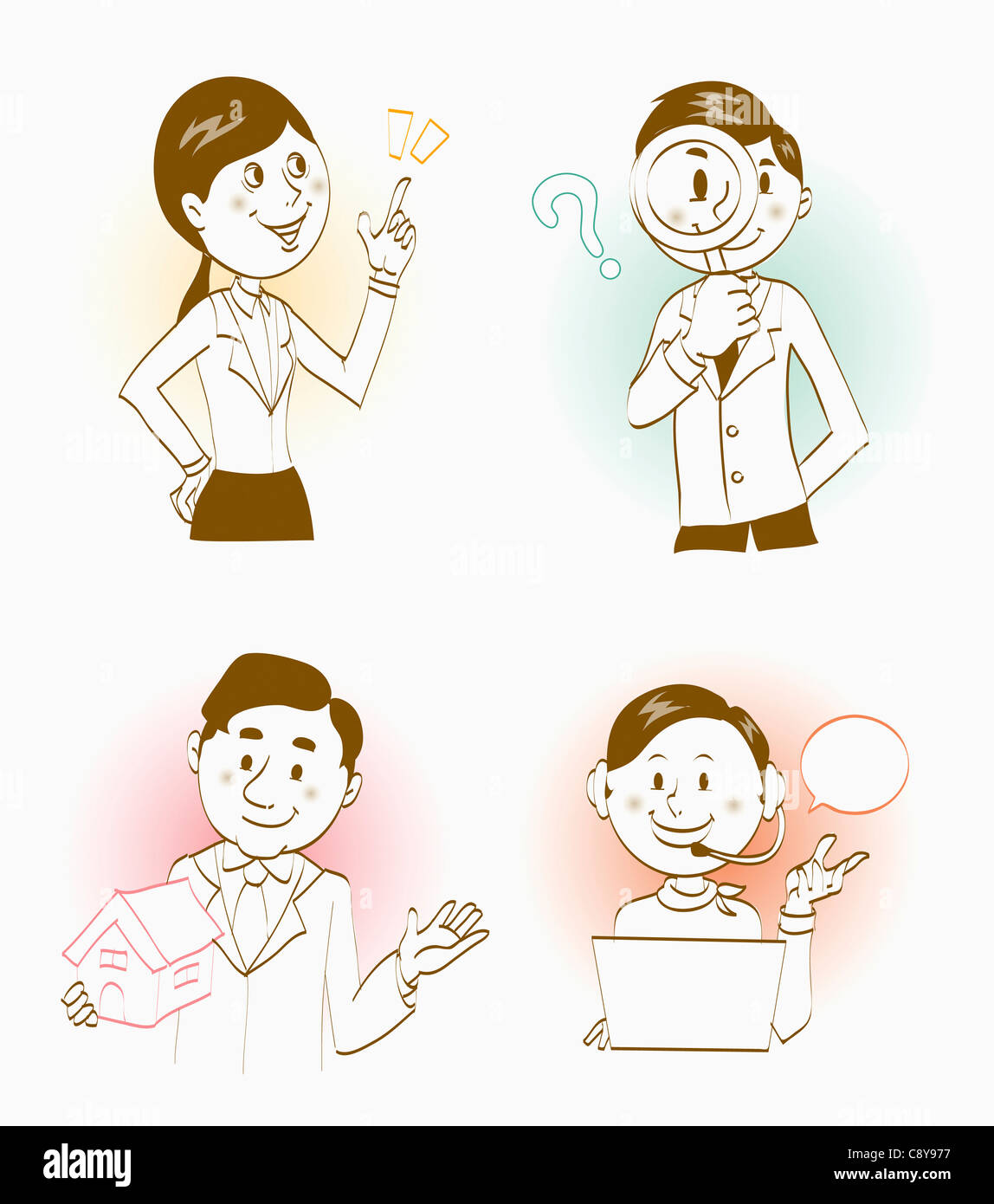 Various types of people's occupation Stock Photo - Alamy