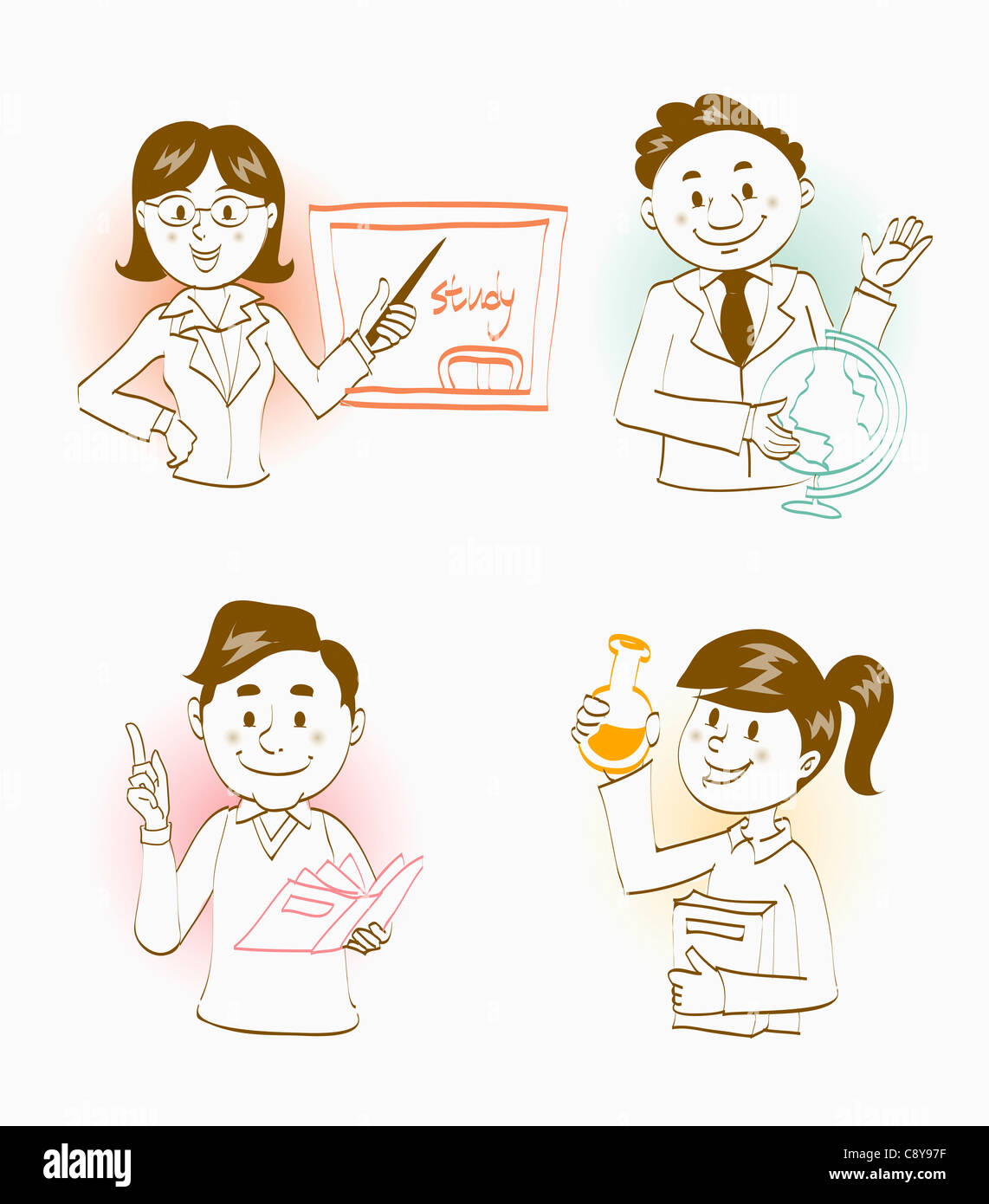 Various types of people's occupation Stock Photo - Alamy