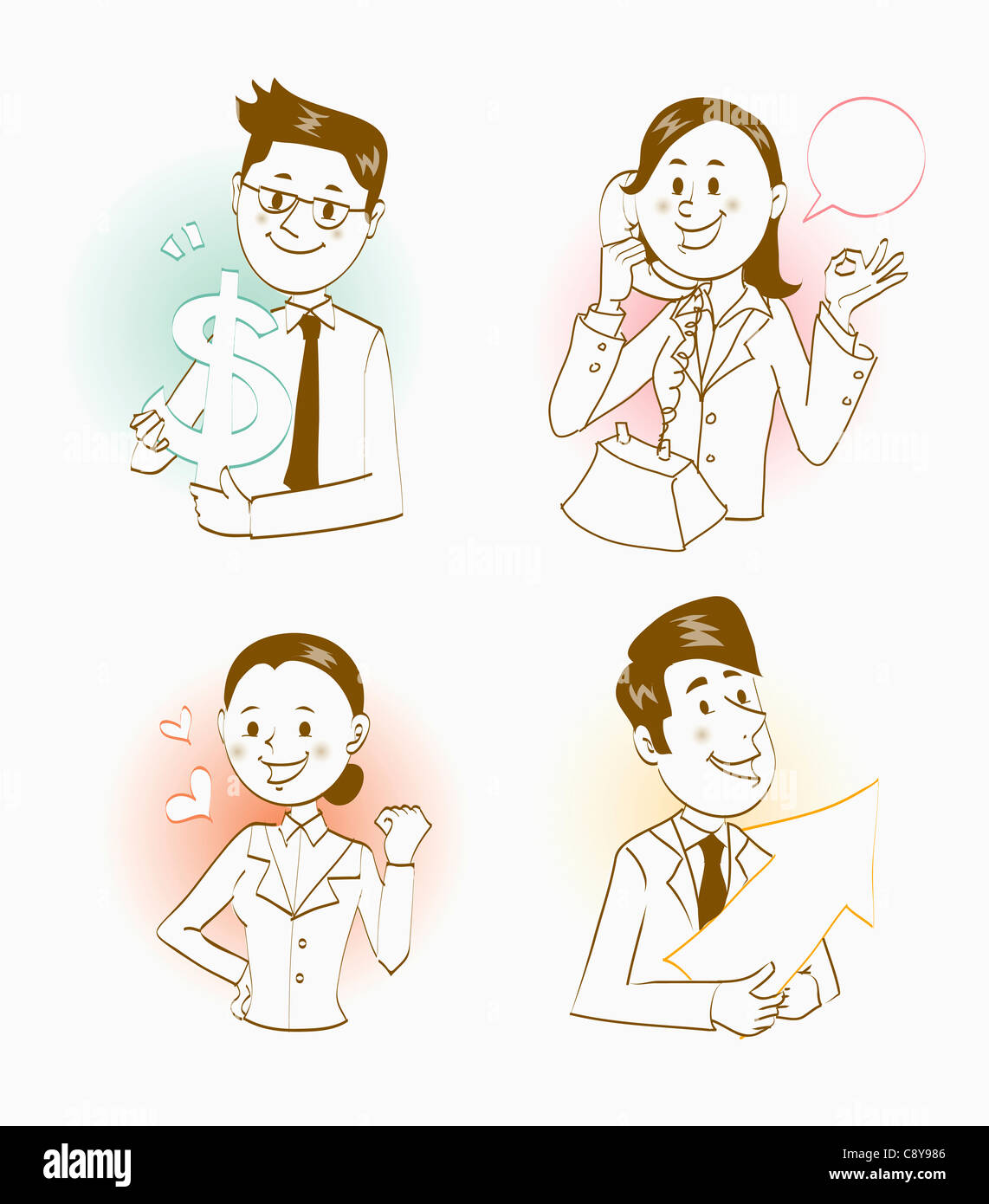 Various types of people's occupation Stock Photo - Alamy