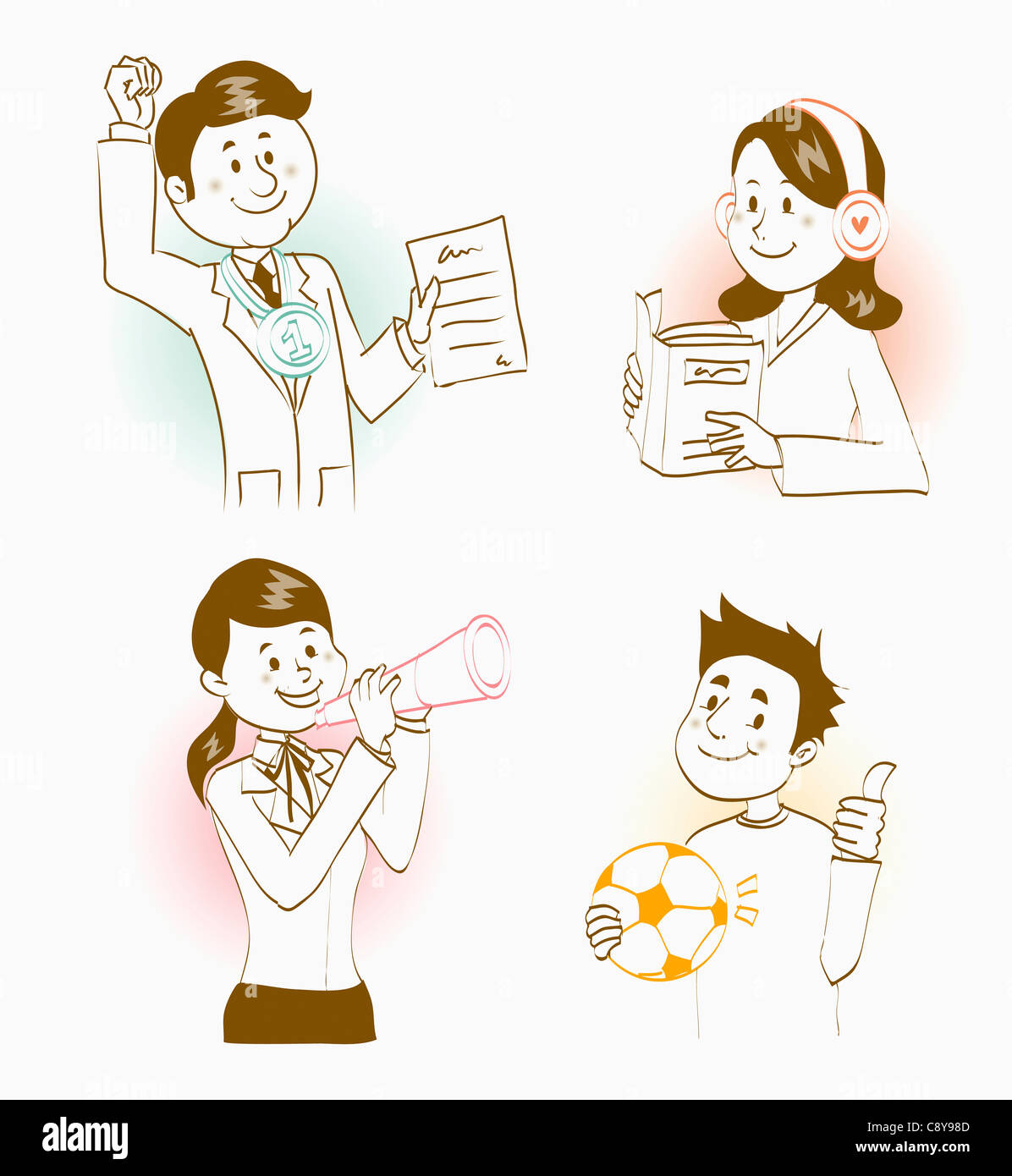 Various types of people's occupation Stock Photo - Alamy