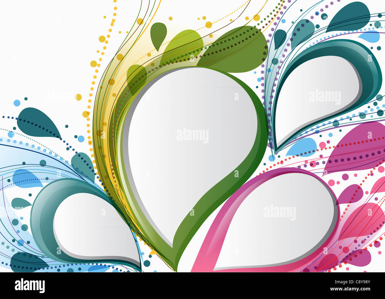 Abstractive images of colorful water drop forms Stock Photo - Alamy