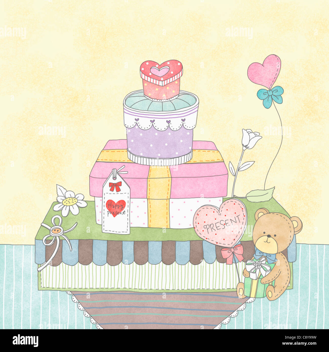 Various images of presents Stock Photo - Alamy